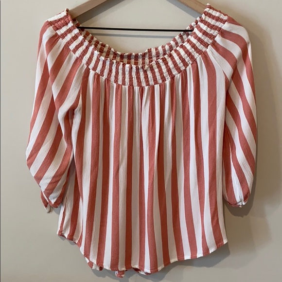 Staccato | Tops | Staccato Off Shoulder Stripes Top Blouse | Poshmark